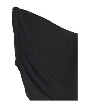 Alberta Ferretti One-shoulder Draped Top - Black