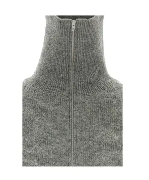 JIL SANDER Zip-up High Neck Cardigan