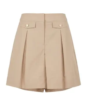 TWINSET Pleated Tailored Shorts