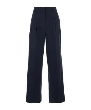 DUNST Pleated Chino Pants - Black