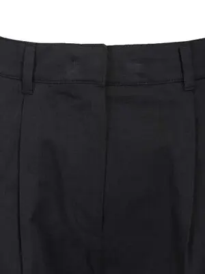 DUNST Pleated Chino Pants - Black