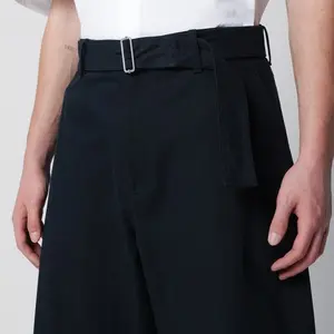 Studio Nicholson Belted Wide Leg Trousers