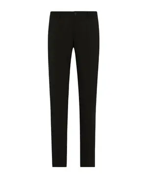 Dolce & Gabbana Wool Tailored Trousers - Black