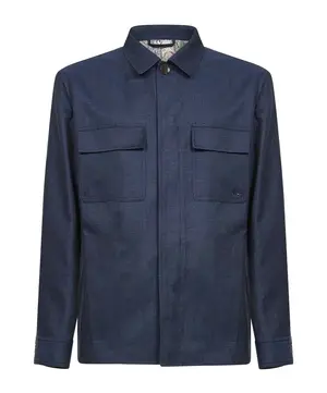 Etro Logo Embroidered Easy Fit Shirt