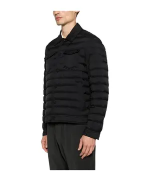 Herno Quilted Padded Shirt Jacket - Black