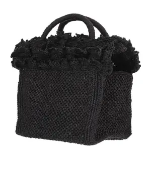 IBELIV Laguna Ruffled Shoulder Bag - Black