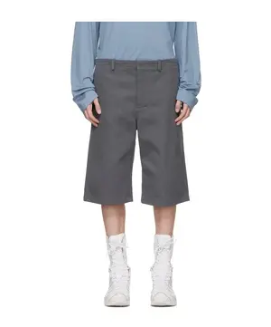 RIER Antique Gabardine Shorts - Black
