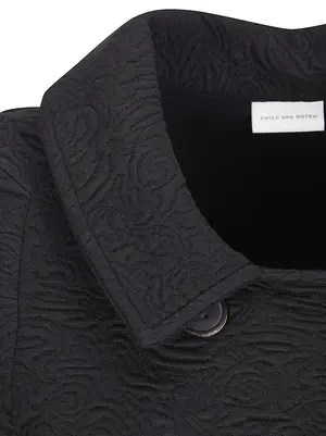 Dries Van Noten Textured Double-breasted Jacket