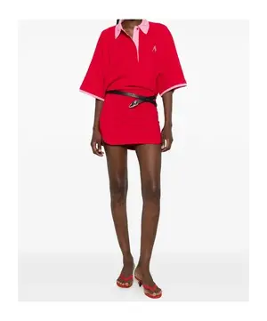 Attico The Il Primo Bagno Polo Mini Dress