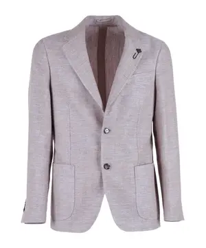LARDINI Roma Single-breasted Blazer - Gray