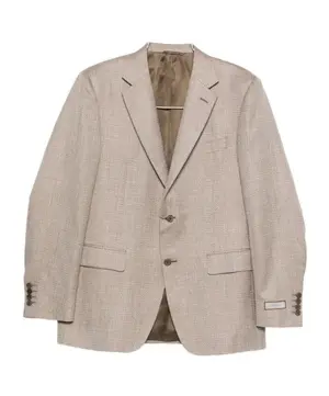 Canali Textured Blazer - Nude