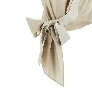 ENTIRE STUDIOS Halterneck Tie-front Top With Asymmetrical Hem - 6311