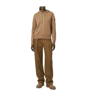 Moncler Wool Cashmere Zip-up Hoodie