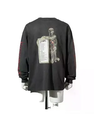 SAINT MXXXXXX Distressed Graphic Print Sweatshirt