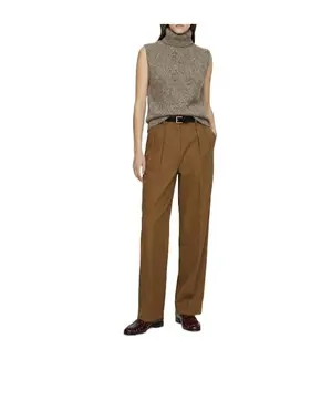 THE ROW Cashmere Turtleneck Vest - Gray