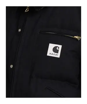 Sacai X Carhartt Wip Down Jacket - Black