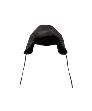 P.a.r.o.s.h Faux-fur Trimmed Trapper Hat - Black