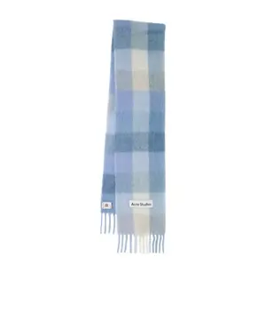 Acne Studios Alpaca Blend Scarf - Blue