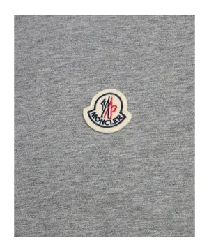 Moncler 3 Pack Logo Patch Cotton T-shirt - Gray