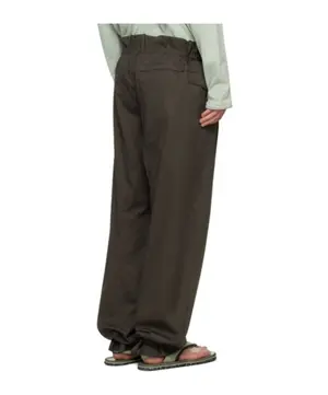 KIKO KOSTADINOV Relaxed Fit Pleated Trousers With Belted Cuffs