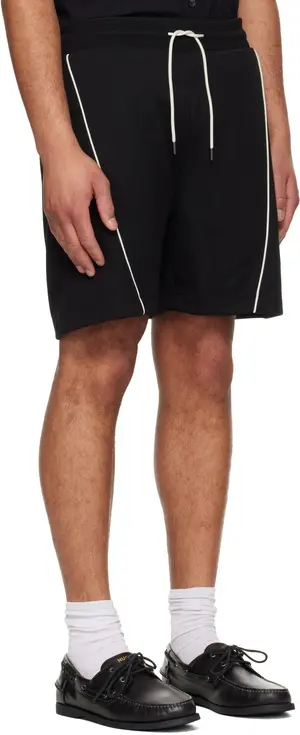 Hugo Boss Drawstring Shorts With Contrast Piping