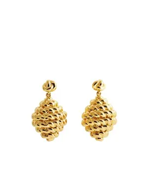 TOTEME Gold Rope Drop Earrings - Multicolor