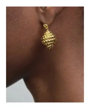 TOTEME Gold Rope Drop Earrings - Multicolor