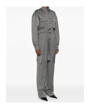 THE FRANKIE SHOP Long Sleeve Collared Jumpsuit