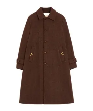 Valentino Garavani Collared Long-sleeved Coat