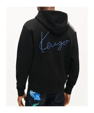 Kenzo Signature Embroidered Zip-up Hoodie