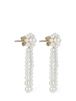 Sophie Bille Brahe Pearl Dangle Earrings
