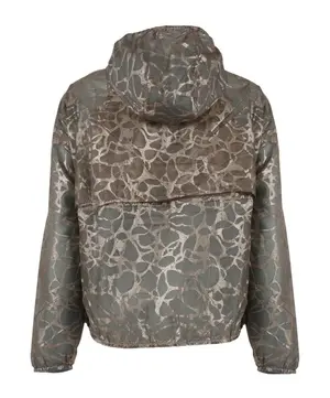 K-WAY Laurettee Super Light Reversible Hooded Jacket - Gray