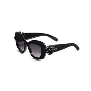 Dior Butterfly Frame Sunglasses - Black