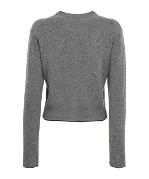 Chloé Rib Knit Cashmere Wool Cardigan