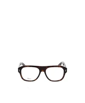 Dior Square Frame Glasses - White