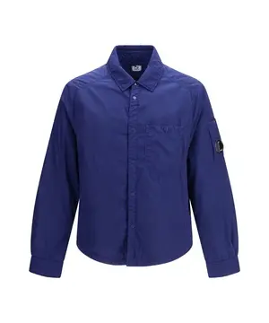 C.P. COMPANY Snap-button Shirt Jacket - Blue
