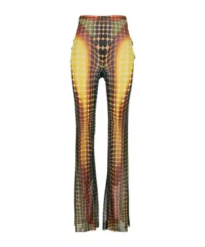 JEAN PAUL GAULTIER Printed Flare Pants - Multi-color