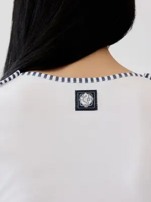 Jacquemus The Espiral T-shirt With Striped Edging