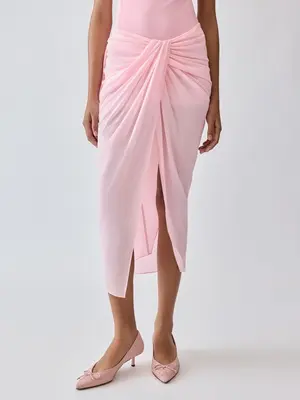 Jacquemus Asymmetric Draped Knee-length Skirt - No