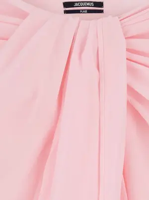 Jacquemus Asymmetric Draped Knee-length Skirt - No