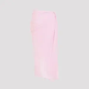 Jacquemus Asymmetric Draped Knee-length Skirt - Pink