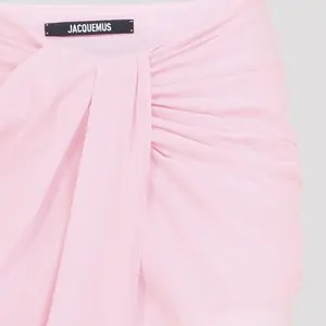Jacquemus Asymmetric Draped Knee-length Skirt - Pink