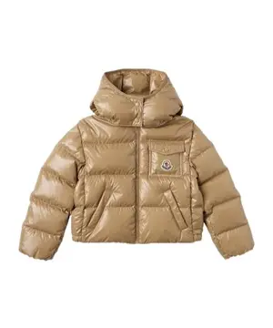 Moncler Andro Nylon Down Jacket With Detachable Hood - Brown