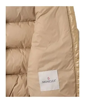 Moncler Andro Nylon Down Jacket With Detachable Hood - Brown