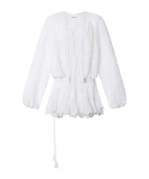 Isabel Marant Étoile Lace Dress With Tassel Details - White
