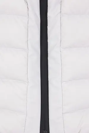 Moncler Logo Patch Quilted Down Jacket With Hood