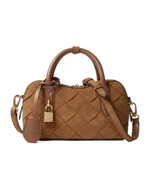 Stella McCartney Ryder Woven Crossbody Bag - Brandy