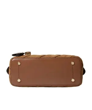 Stella McCartney Ryder Woven Crossbody Bag - Brandy