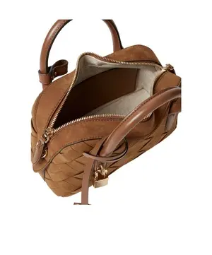 Stella McCartney Ryder Woven Crossbody Bag - Brandy