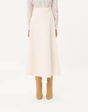 Valentino Garavani High-waist A-line Midi Skirt
